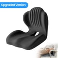 Ergonomic Memory Foam Seat Cushion with Lumbar Back Support, Posture ...