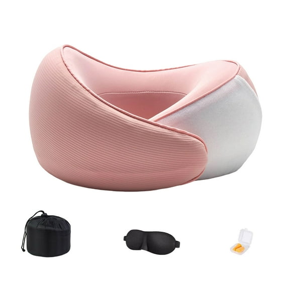 Ergonomic Memory Foam Travel Neck Pillow for Support and Comfort During ...