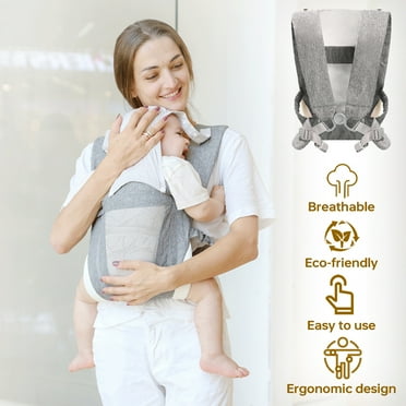 Lvelia Baby Carrier Newborn to Toddler,4-in-1 Easy to Wear Ergonomic ...