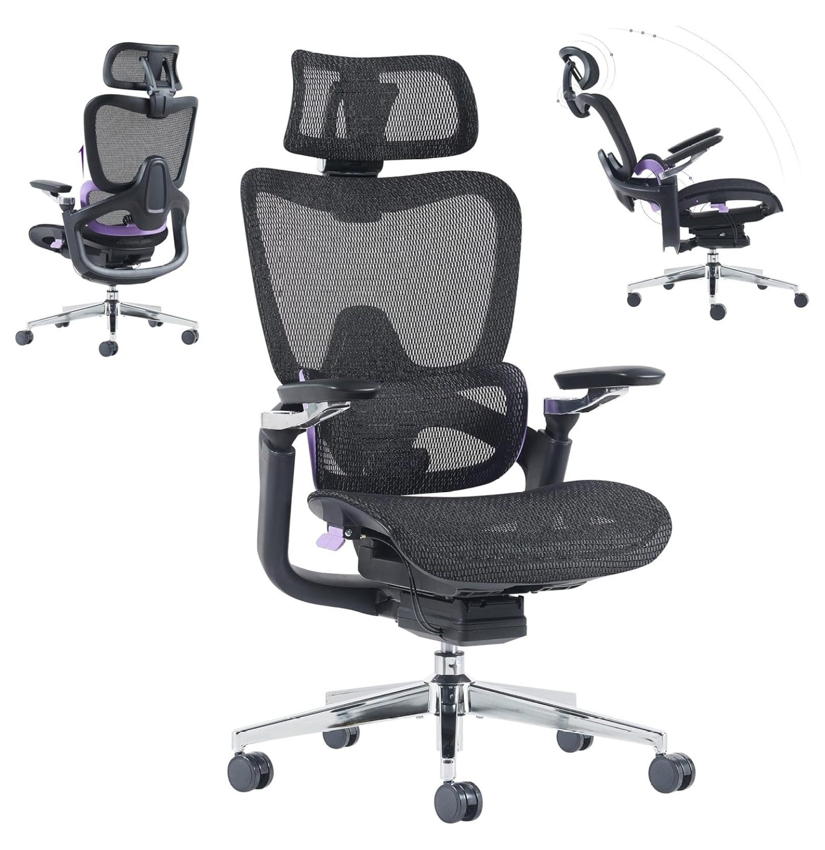Ergonomic Mesh Office Chair, Big and Tall Computer Gaming Chair with ...