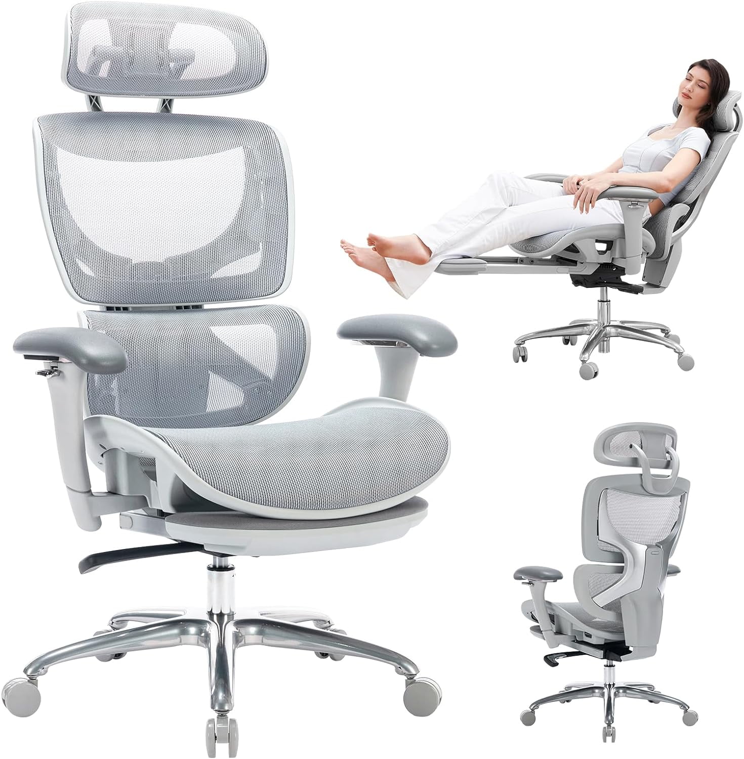 Ergonomic Mesh Office Chair, High Back Computer Executive Desk Chair ...