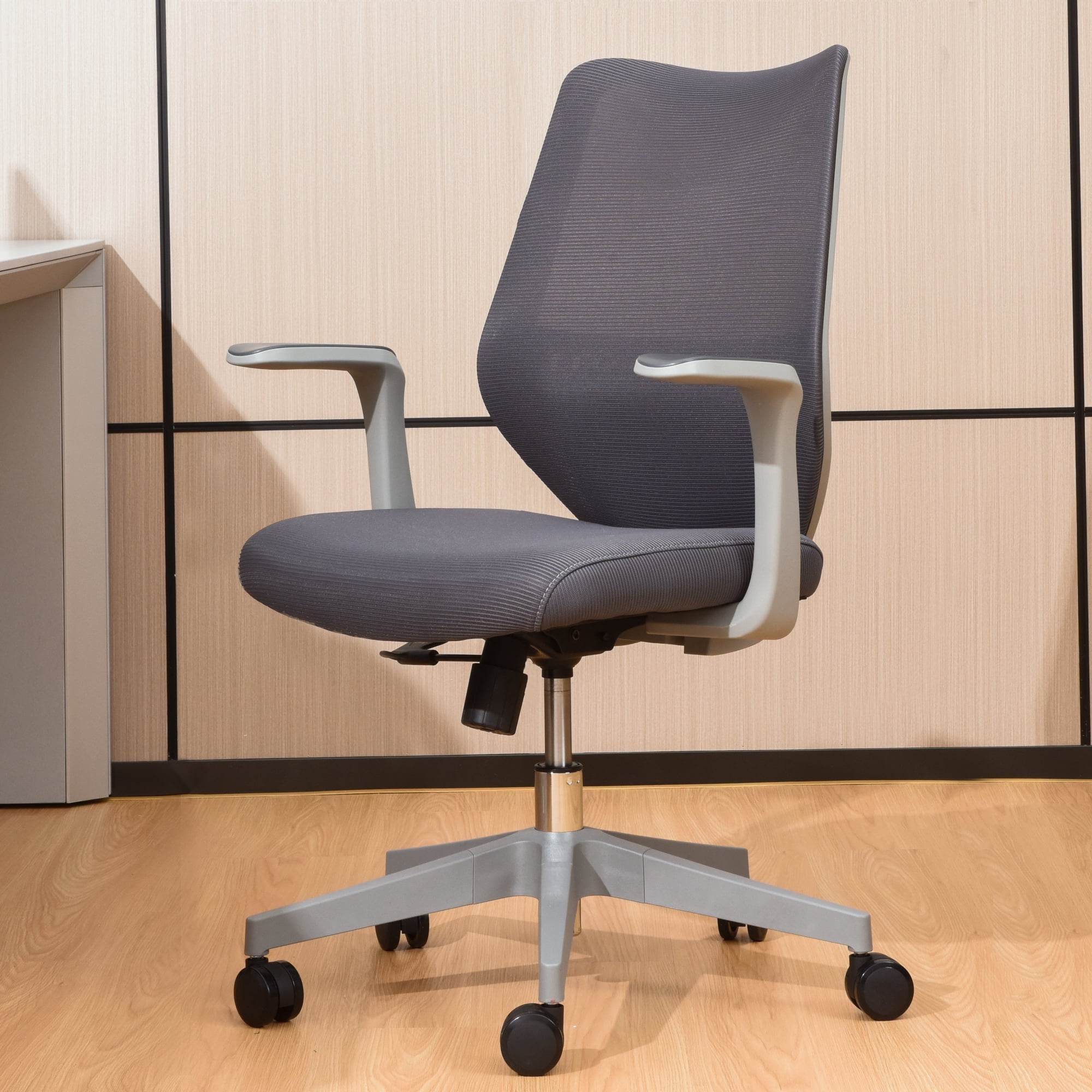 Ergonomic Mesh Office Chair, Home Office Tilting Chair with Lumbar ...