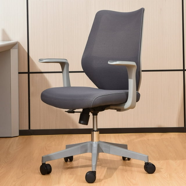 Ergonomic Mesh Office Chair, Home Office Tilting Chair with Lumbar ...