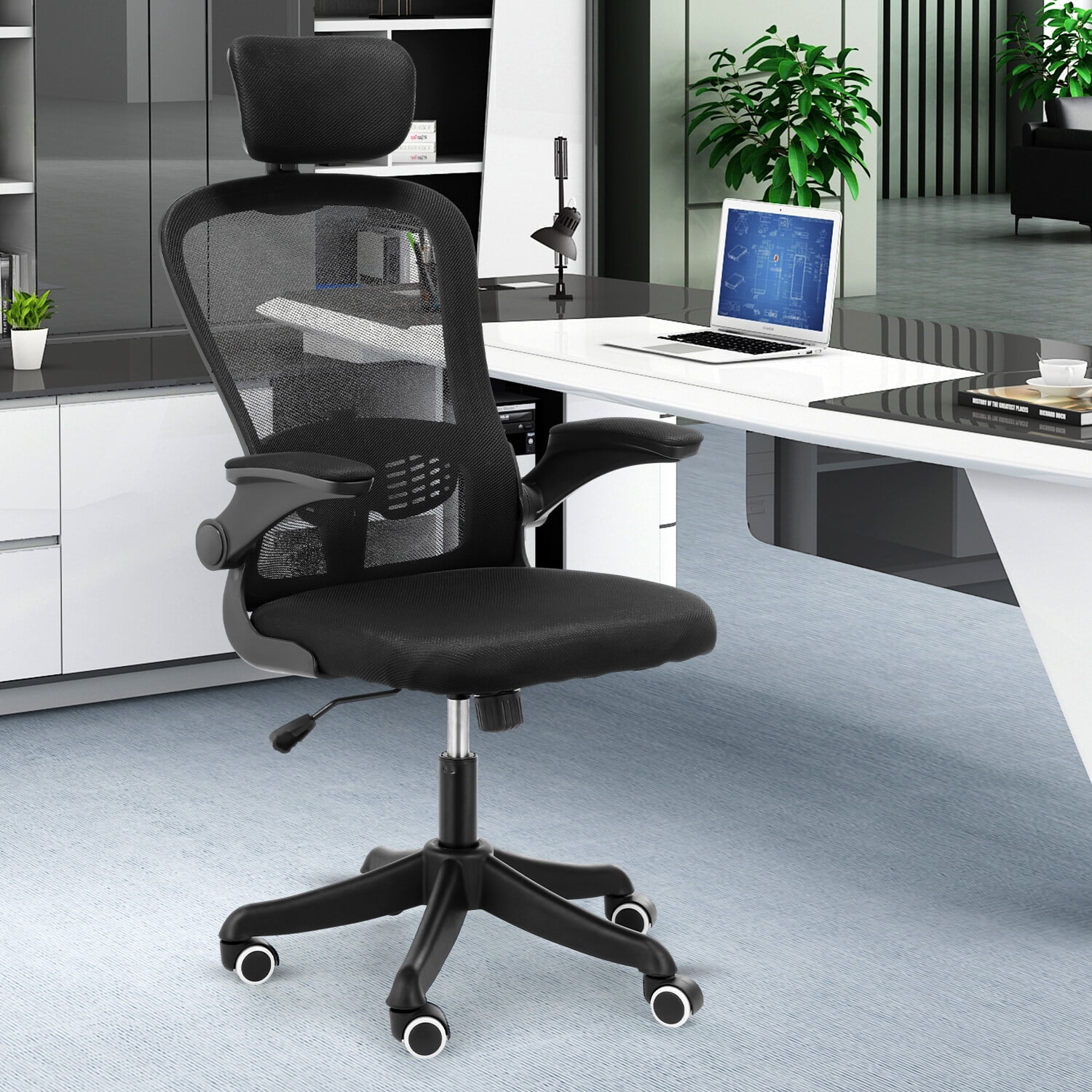 Ergonomic Mesh Office Chair, Oyajia High Back Desk Chair - Adjustable ...