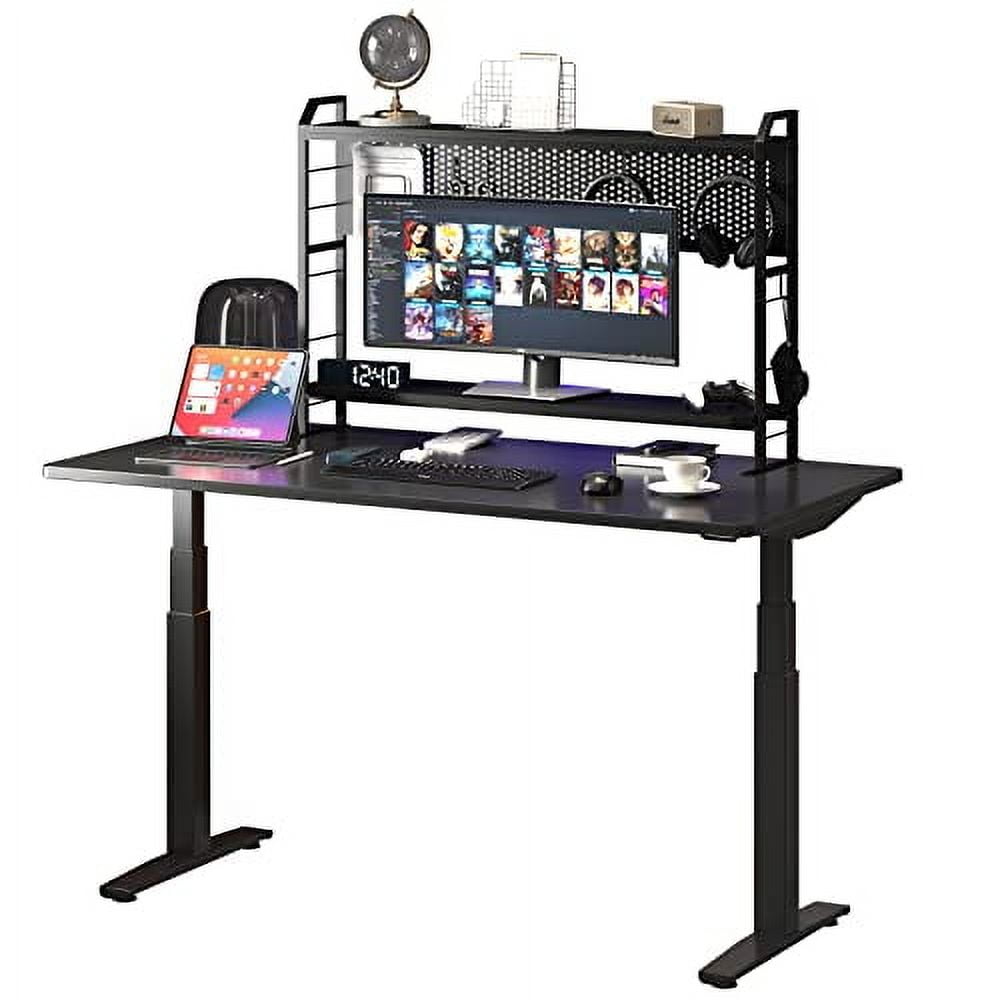 Ergonomic Monitor Stand for 42" and Up Tables, Adjustable Shelf, Rust ...