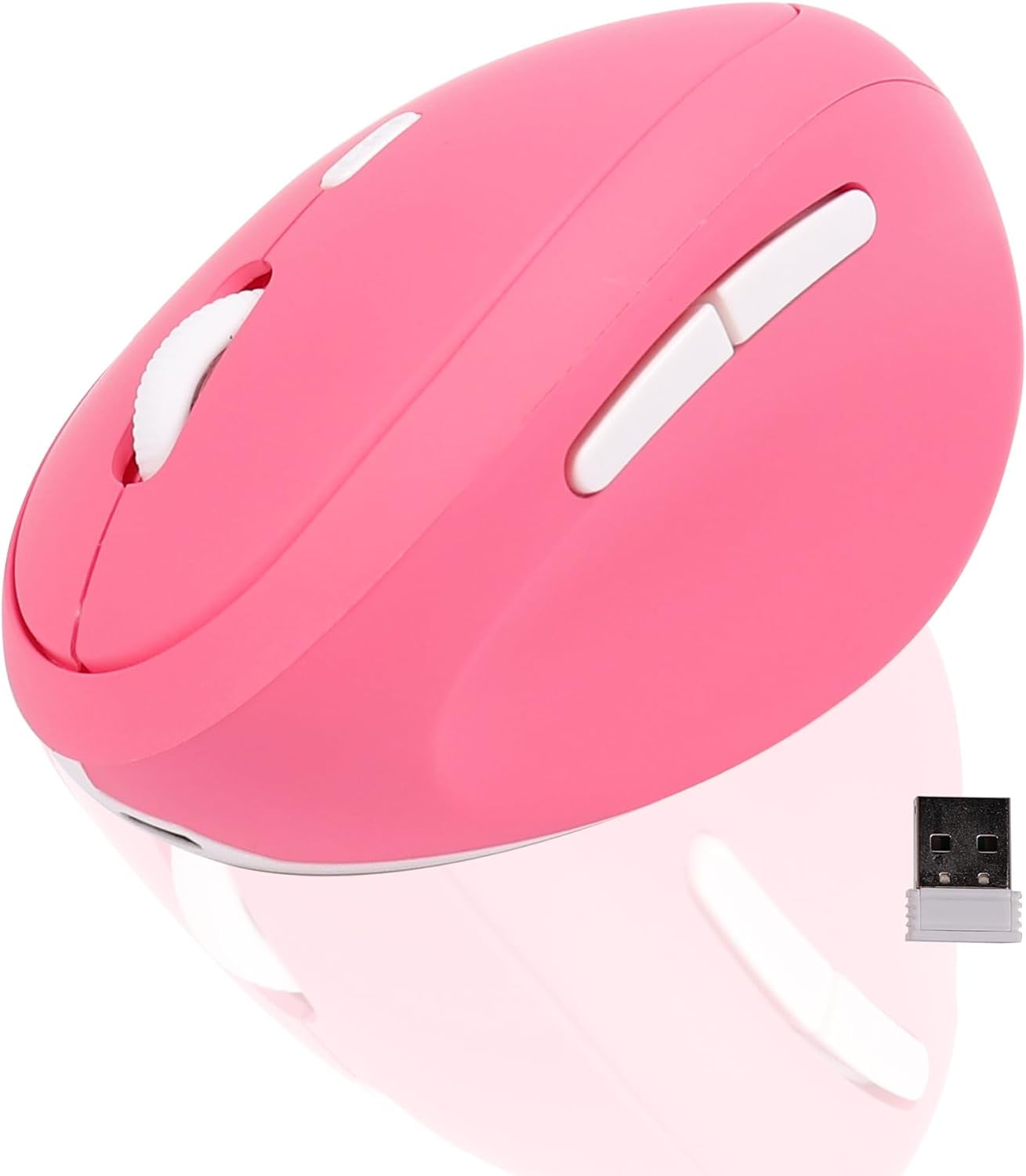 Ergonomic Mouse - 2.4Ghz Wireless Vertical Mouse Optical Ergo Mice, Rechargeable Computer Mice ...