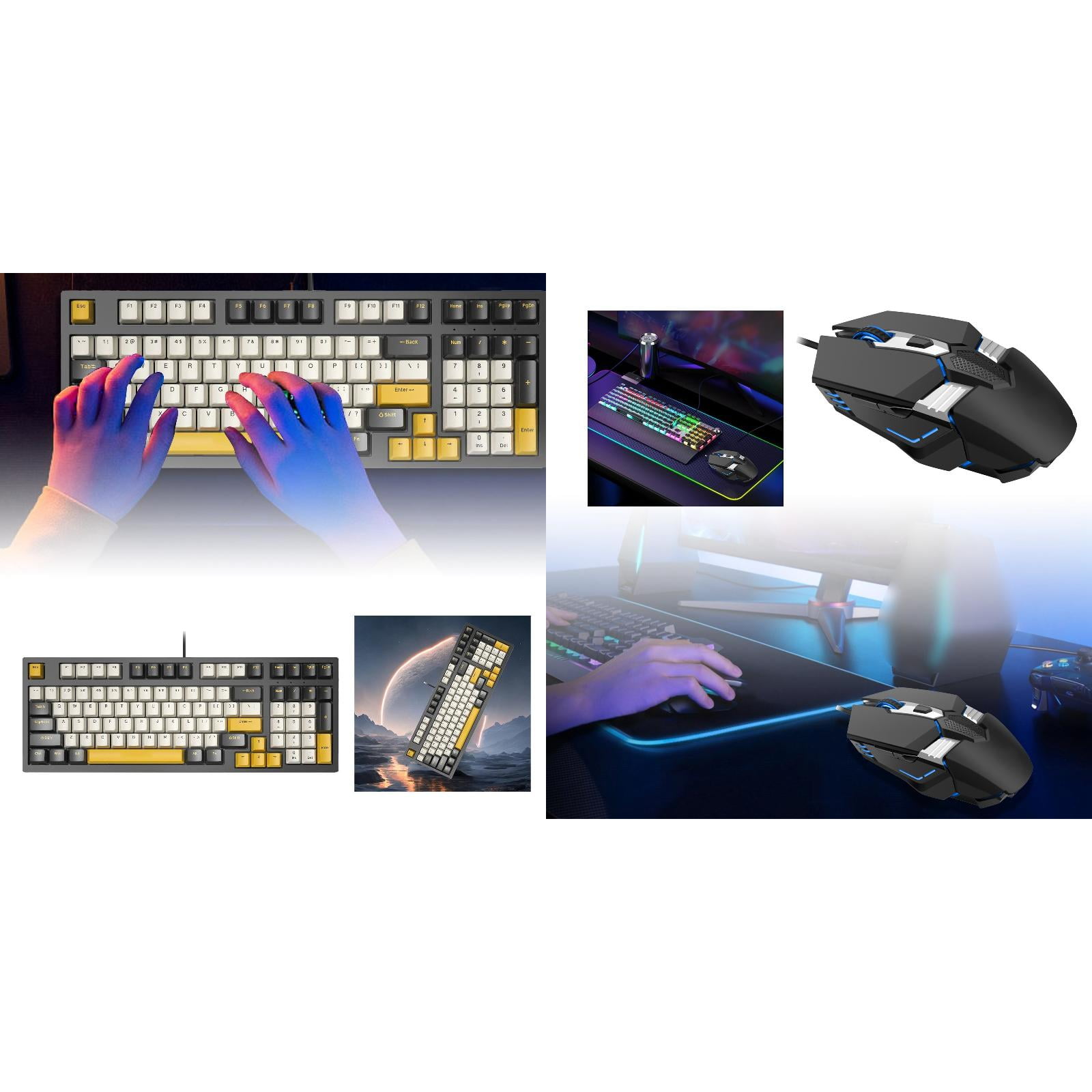 Ergonomic Mouse And Keyboard Keybinds Rapid Fire Button Computer Mouse ...