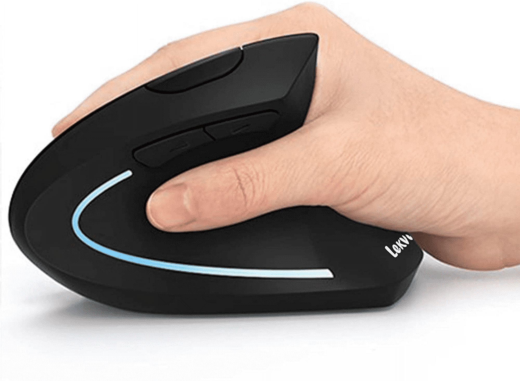Ergonomic Mouse, LEKVEY Vertical Wireless Mouse - Rechargeable 2.4GHz ...