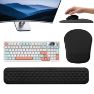 SELORSS Acrylic Keyboard Wrist Rest,Ergonomic Palm Rest,Anti-Slip Pad ...