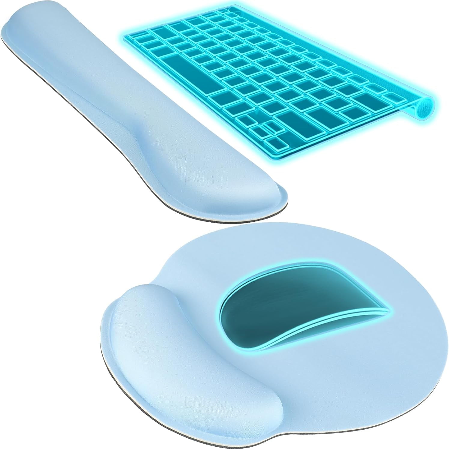 Ergonomic Mouse Pad with Wrist Rest, Comfortable Keyboard Wrist Rest ...