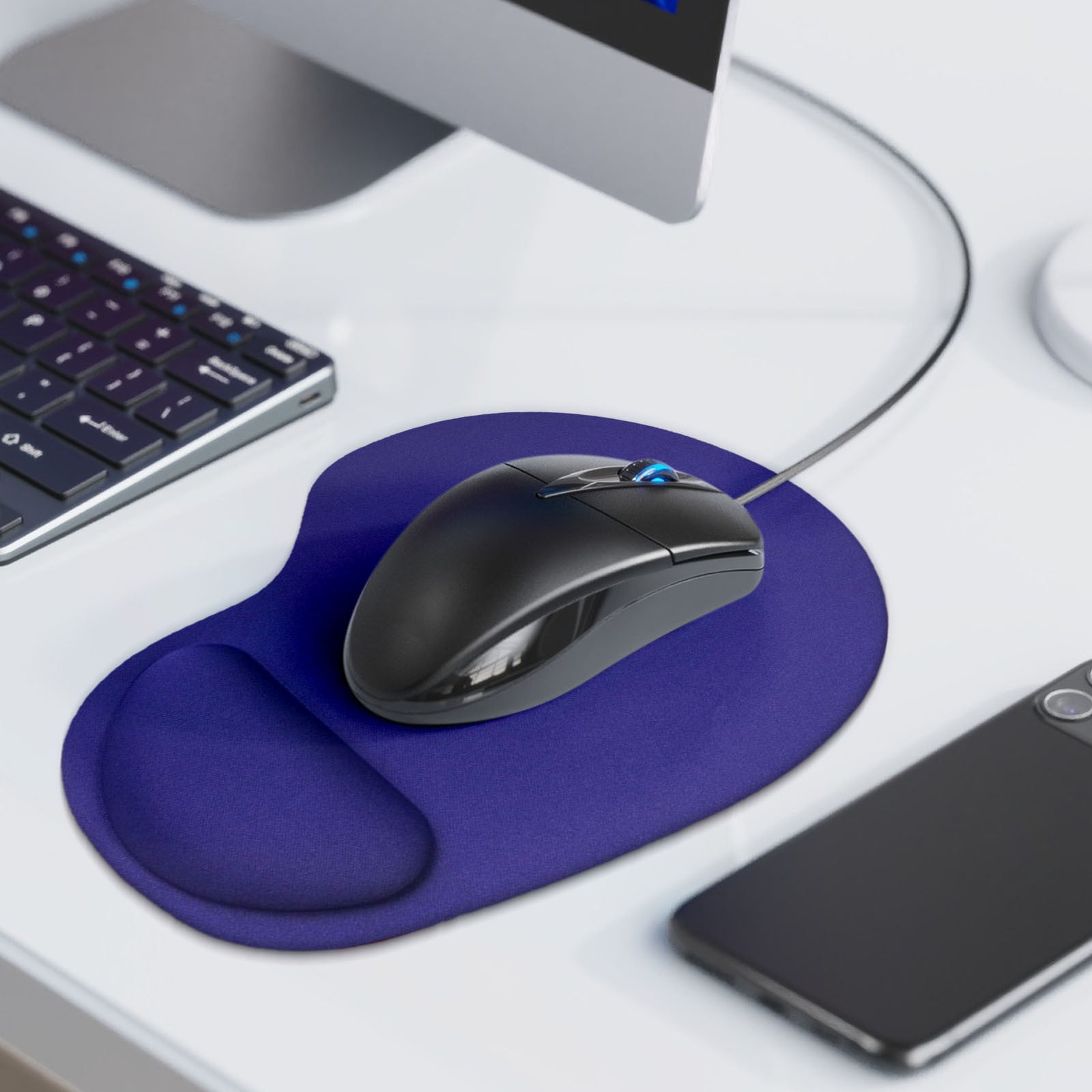 Ergonomic Mouse Pad with Wrist Rest, Design Gamepad Mat Rubber Base for ...