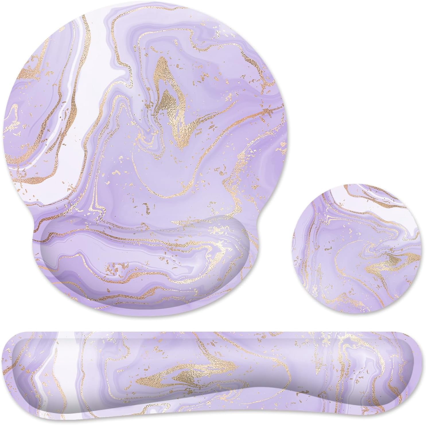 Ergonomic Mouse Pad with Wrist Rest and Keyboard Wrist Rest, Memory ...