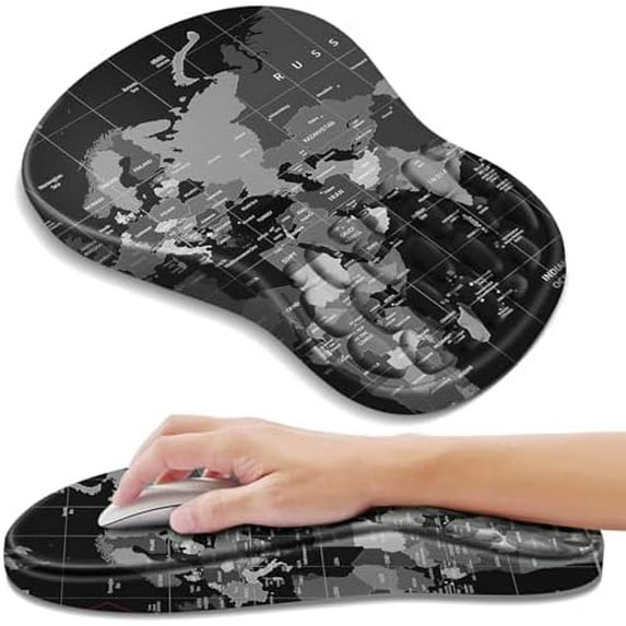 Ergonomic Mouse Pad with Wrist Rest Support, Mousepad with Comfortable ...