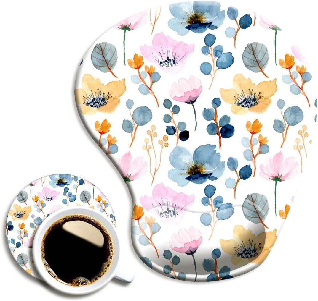 Ergonomic Mouse Pad with Wrist Support, Cute Mouse Pads with Non-Slip ...