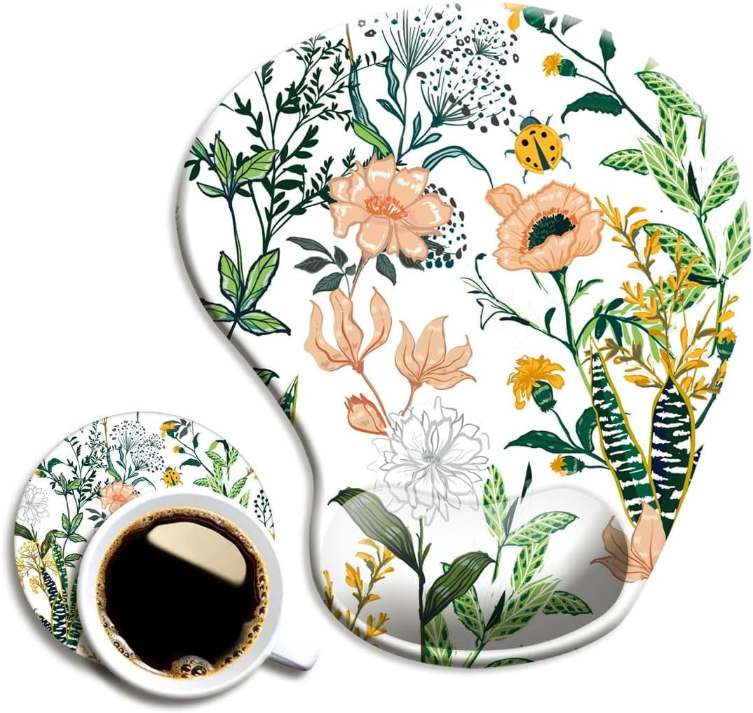 Ergonomic Mouse Pad with Wrist Support, Cute Mouse Pads with Non-Slip ...