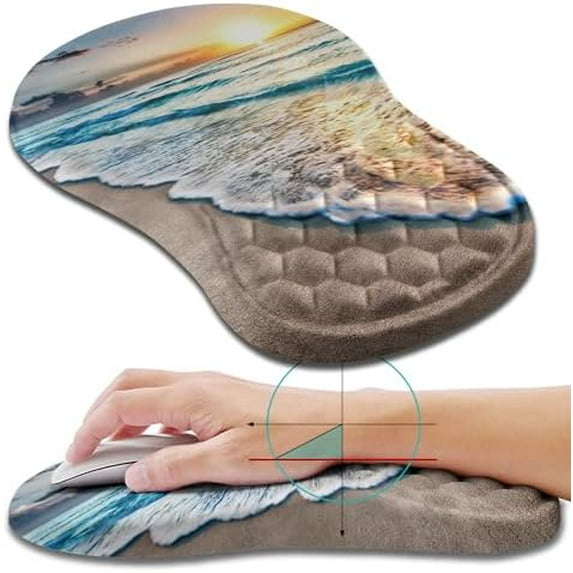 Ergonomic Mouse Pad Wrist Support, Wrist Rest Mousepad for Carpal ...