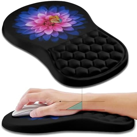 Ergonomic Mouse Pad Wrist Support, Wrist Rest Mousepad for Carpal ...