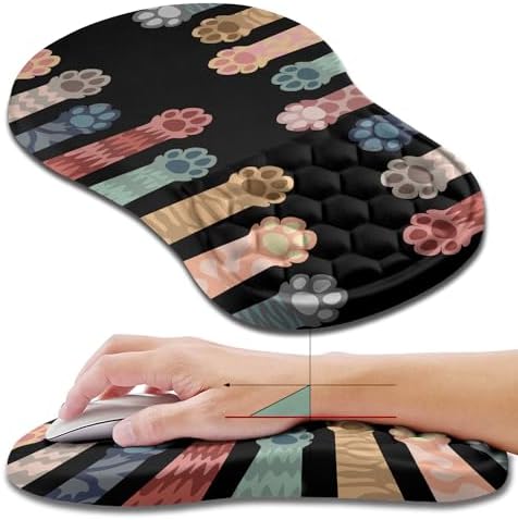 Ergonomic Mouse Pad Wrist Support, Wrist Rest Mousepad for Carpal ...