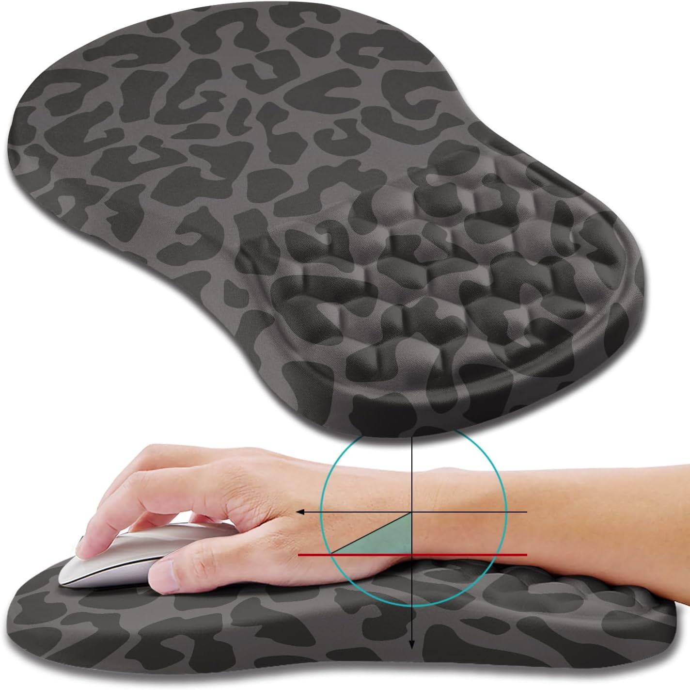 Ergonomic Mouse Pad Wrist Support, Wrist Rest Mousepad for Carpal ...