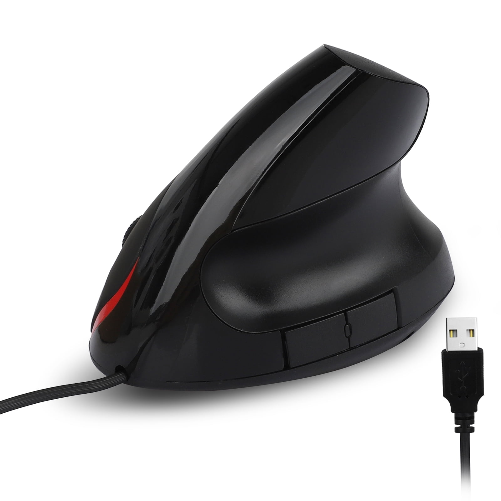 TSV Ergonomic Wired Mouse, 5 Buttons, 1200 DPI, Compatible with Windows ...