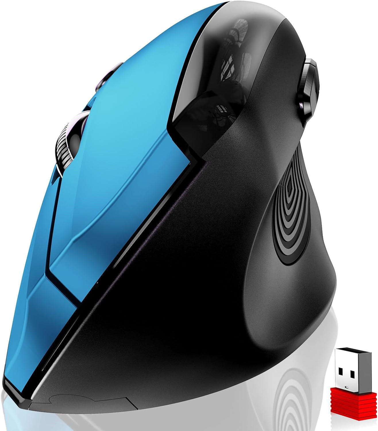 Ergonomic Mouse Wireless,2.4G Optical Cordless Mice with 800/1200/1600 ...