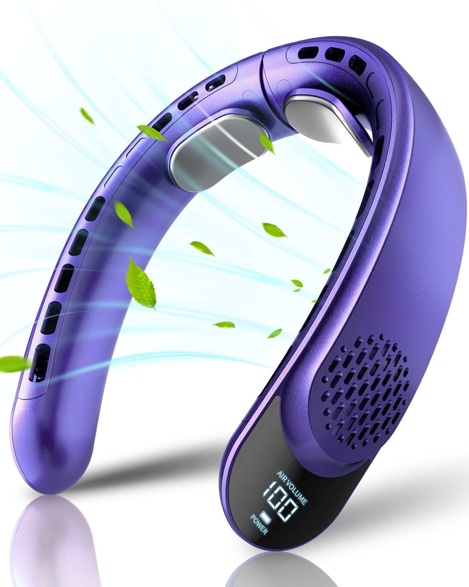 Ergonomic Neck Fan with 3 - Speed Cooling, 4000mAh Long - Lasting ...