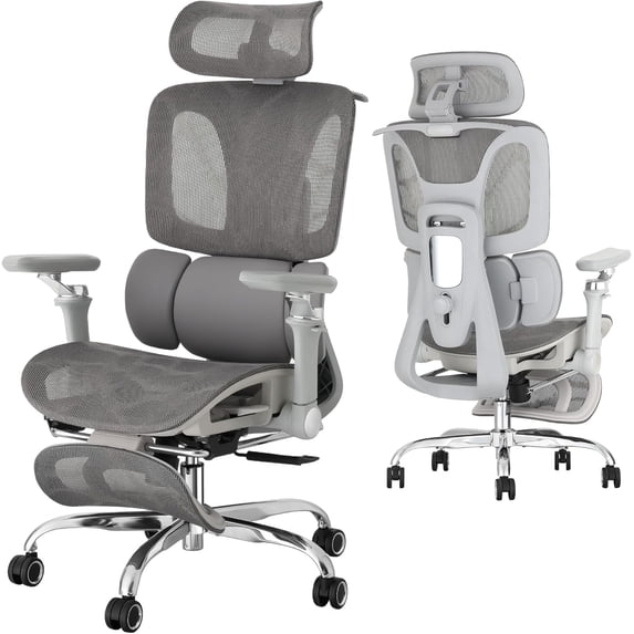 Ergonomic Office Chair with 3-Zone Dynamic Lumbar Support, Big and Tall ...