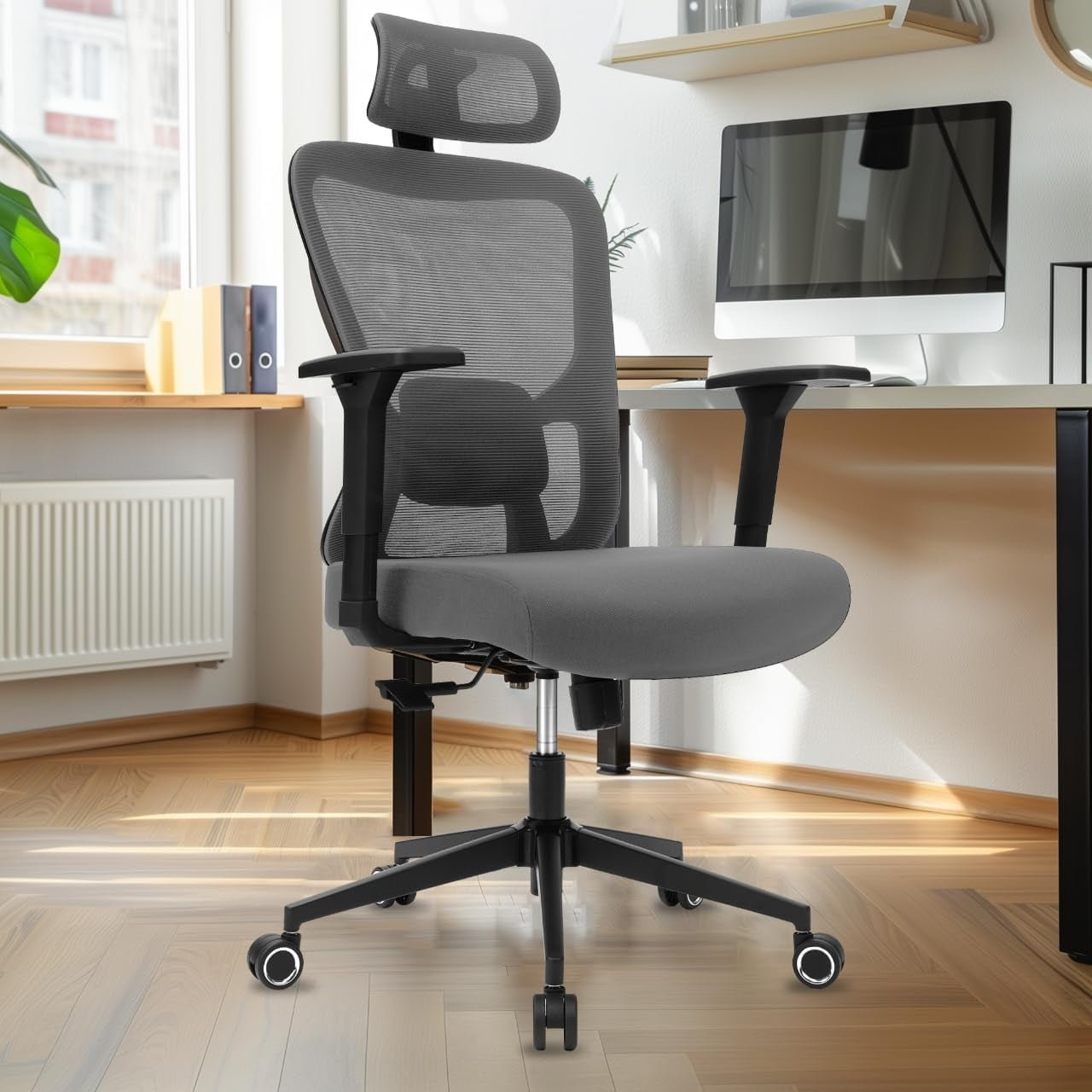Ergonomic Office Chair - 350LB Mesh Office Chair with Adjustable Lumbar ...