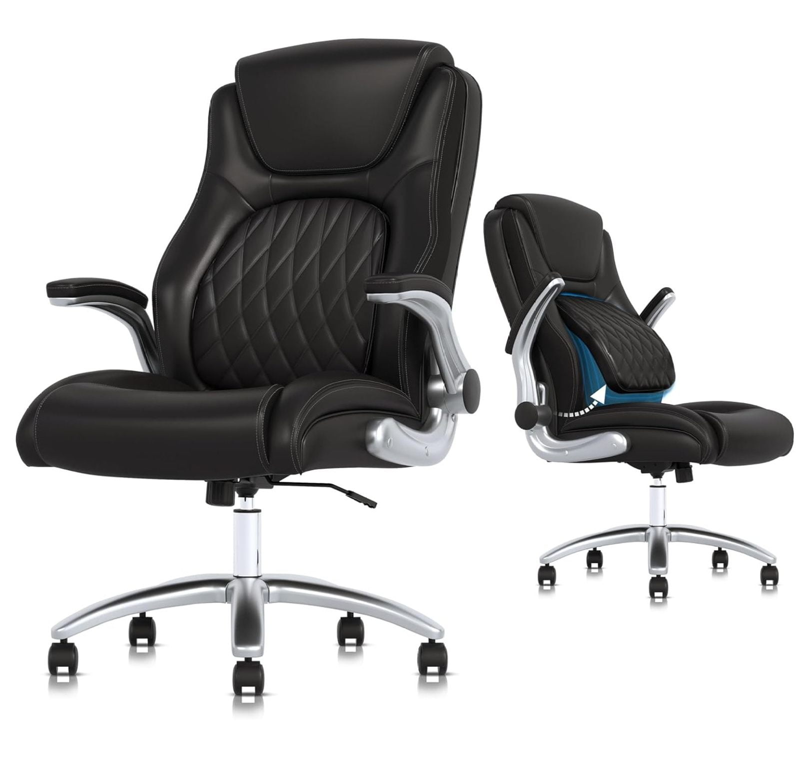 Ergonomic Office Chair, Big and Tall Desk Chair, Executive Comfy ...