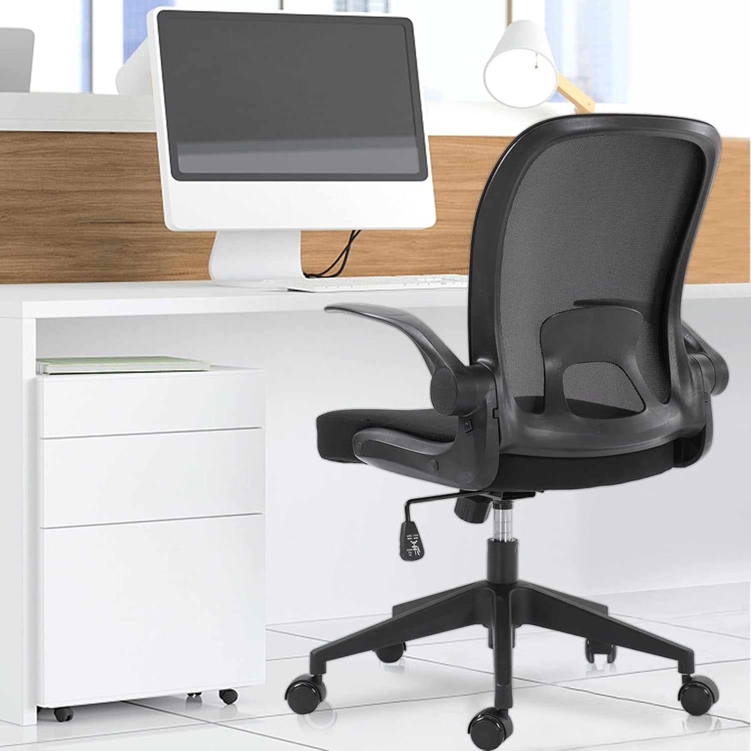 Ergonomic Office Chair Clearance Mesh Home Office Desk Chairs with Arms ...