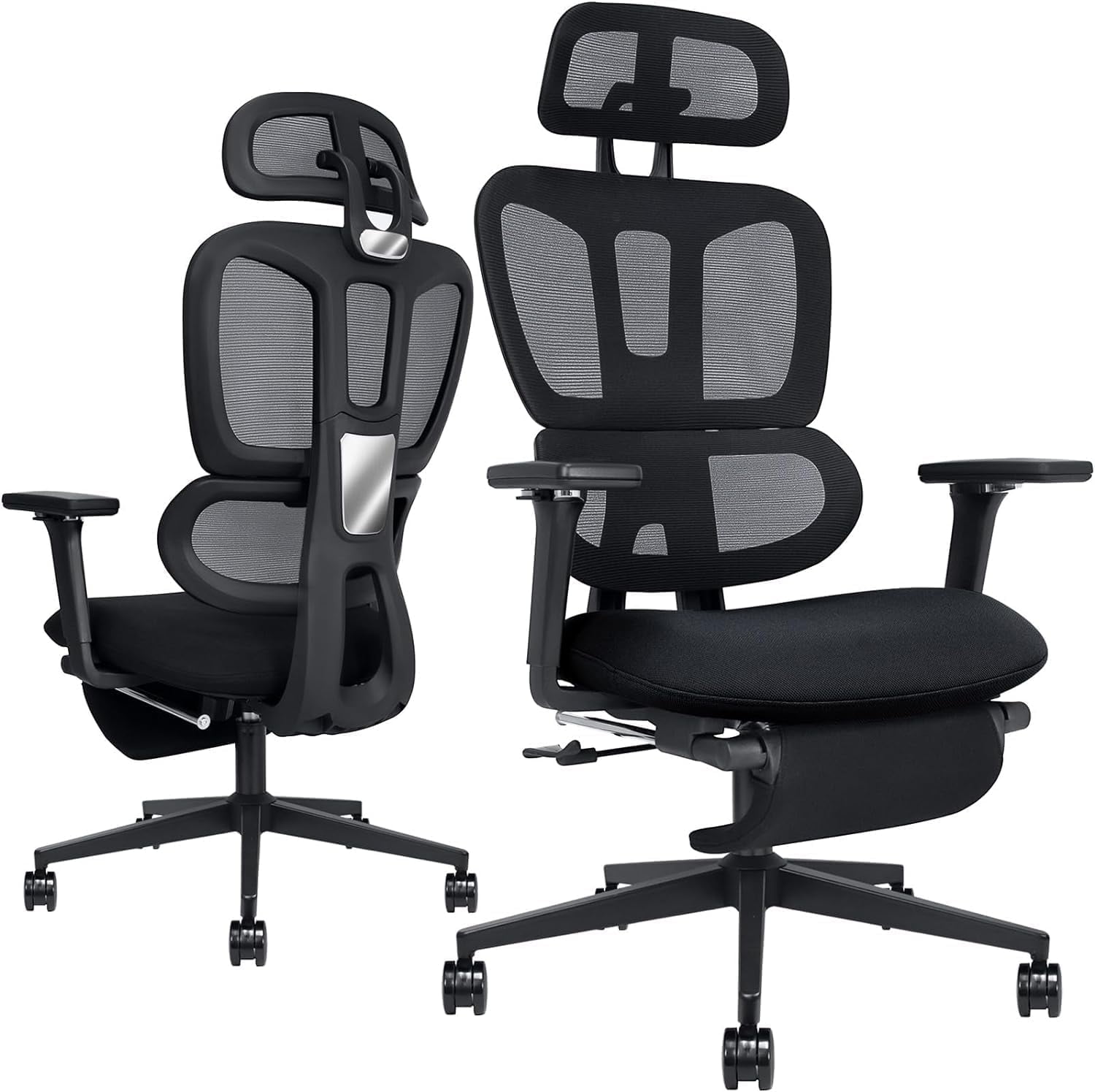 Ergonomic Office Chair with Footrest, High-back Computer Chair with ...