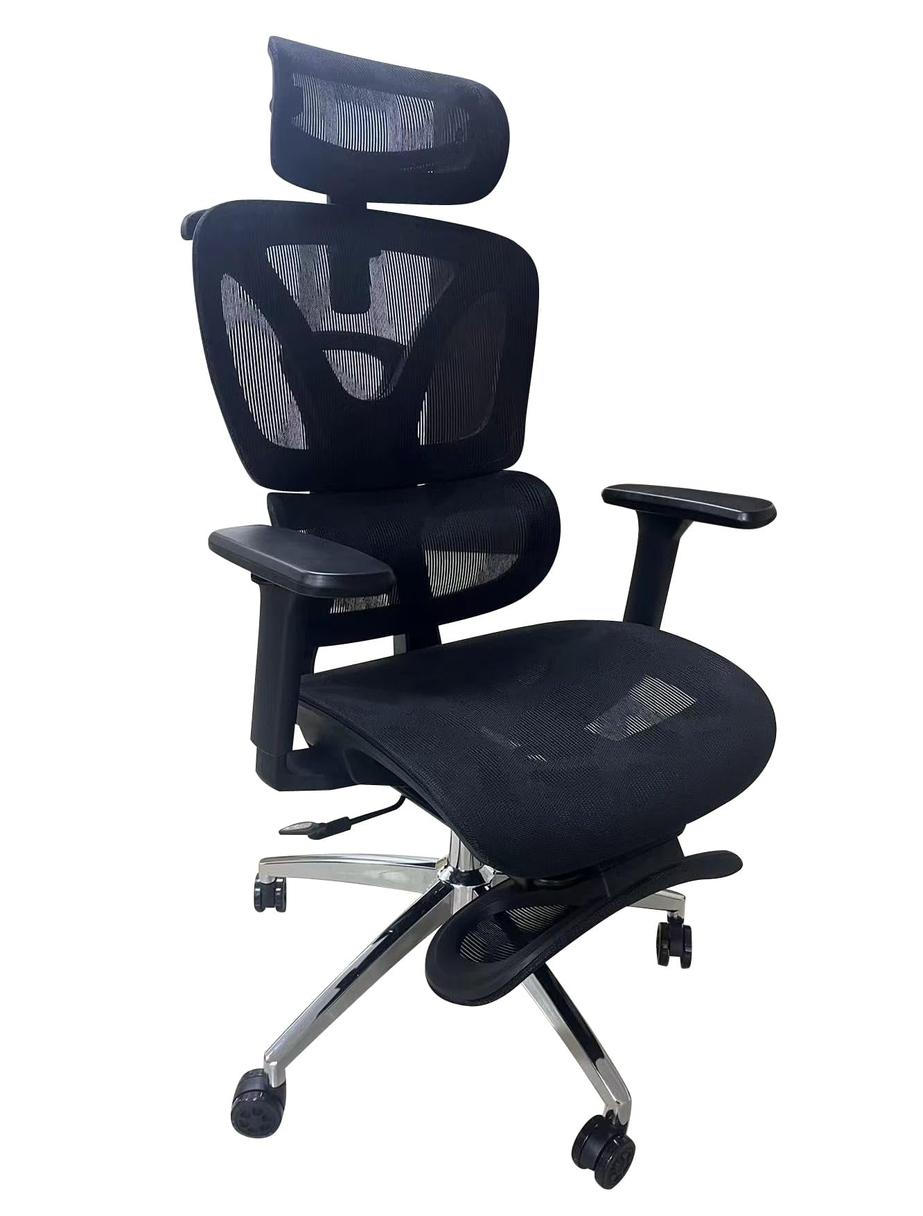 Ergonomic Office Chair with Footrest, Reclining High Back Mesh Office ...