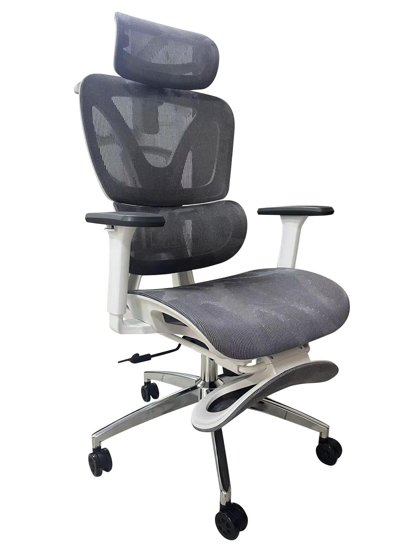 Ergonomic Office Chair with Footrest, Reclining High Back Mesh Office ...