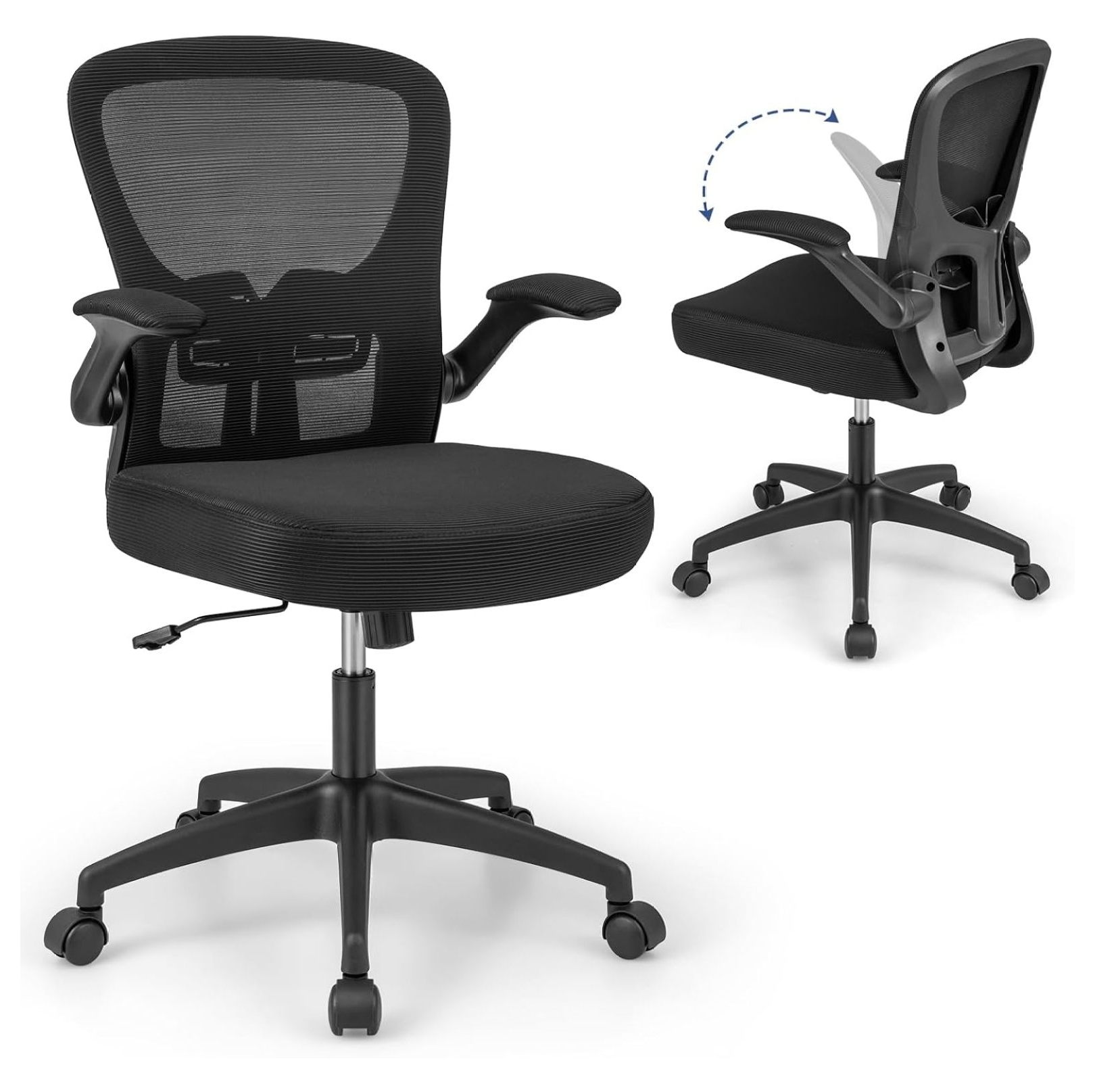 Ergonomic Office Chair, Height Adjustable Swivel Computer Chair with ...
