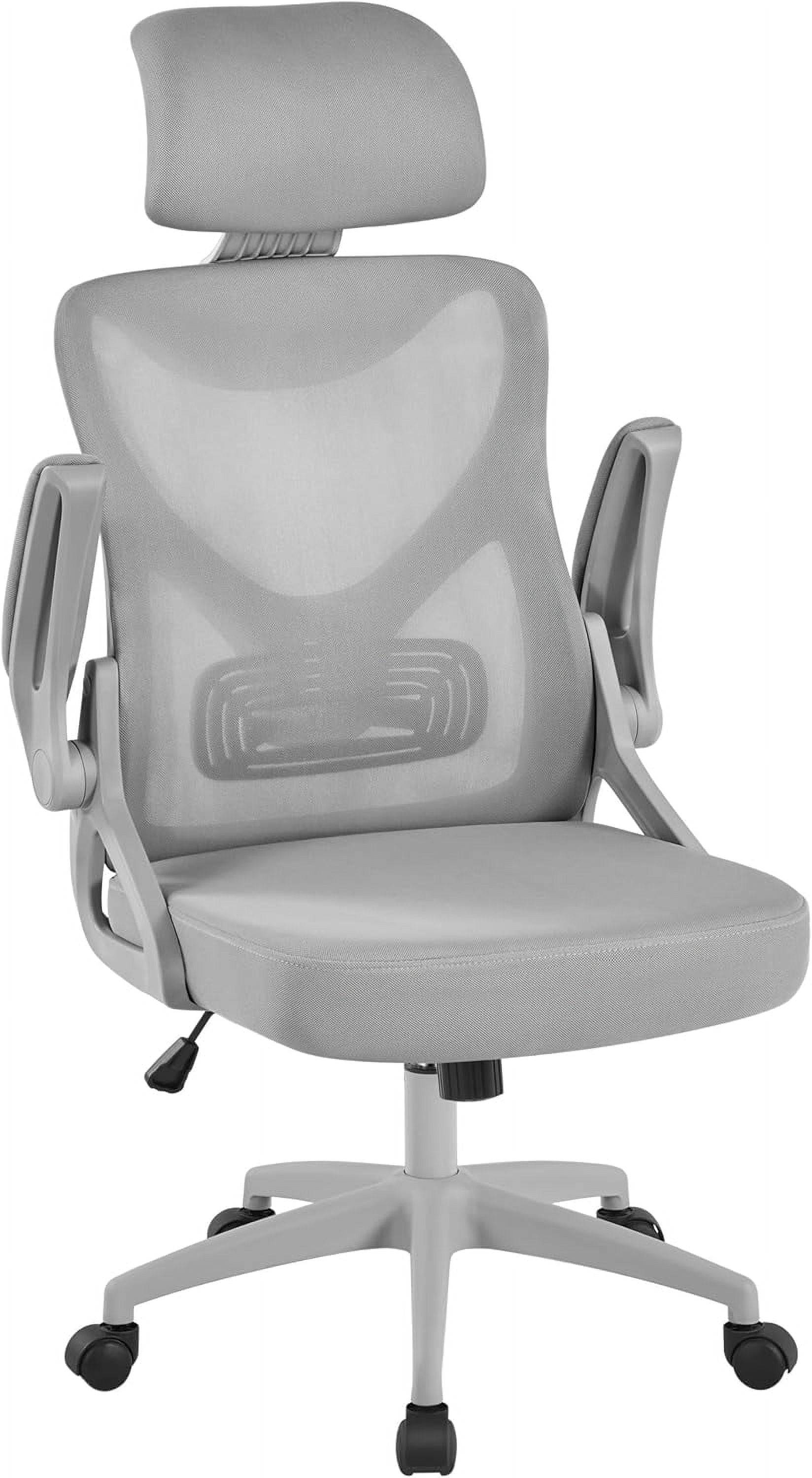 Ergonomic Office Chair, High Back Desk Chair with Flip-up Armrest and ...