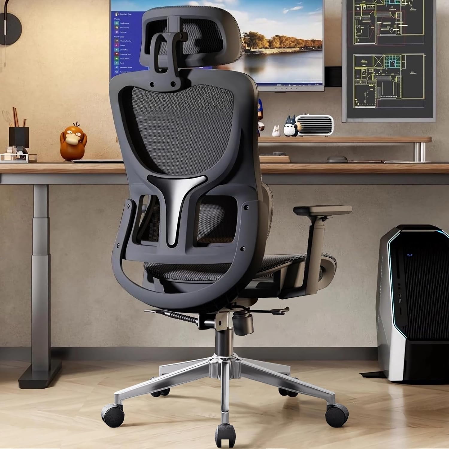 Ergonomic Office Chair,High Back Mesh Desk Chair with 3D Armreat ...