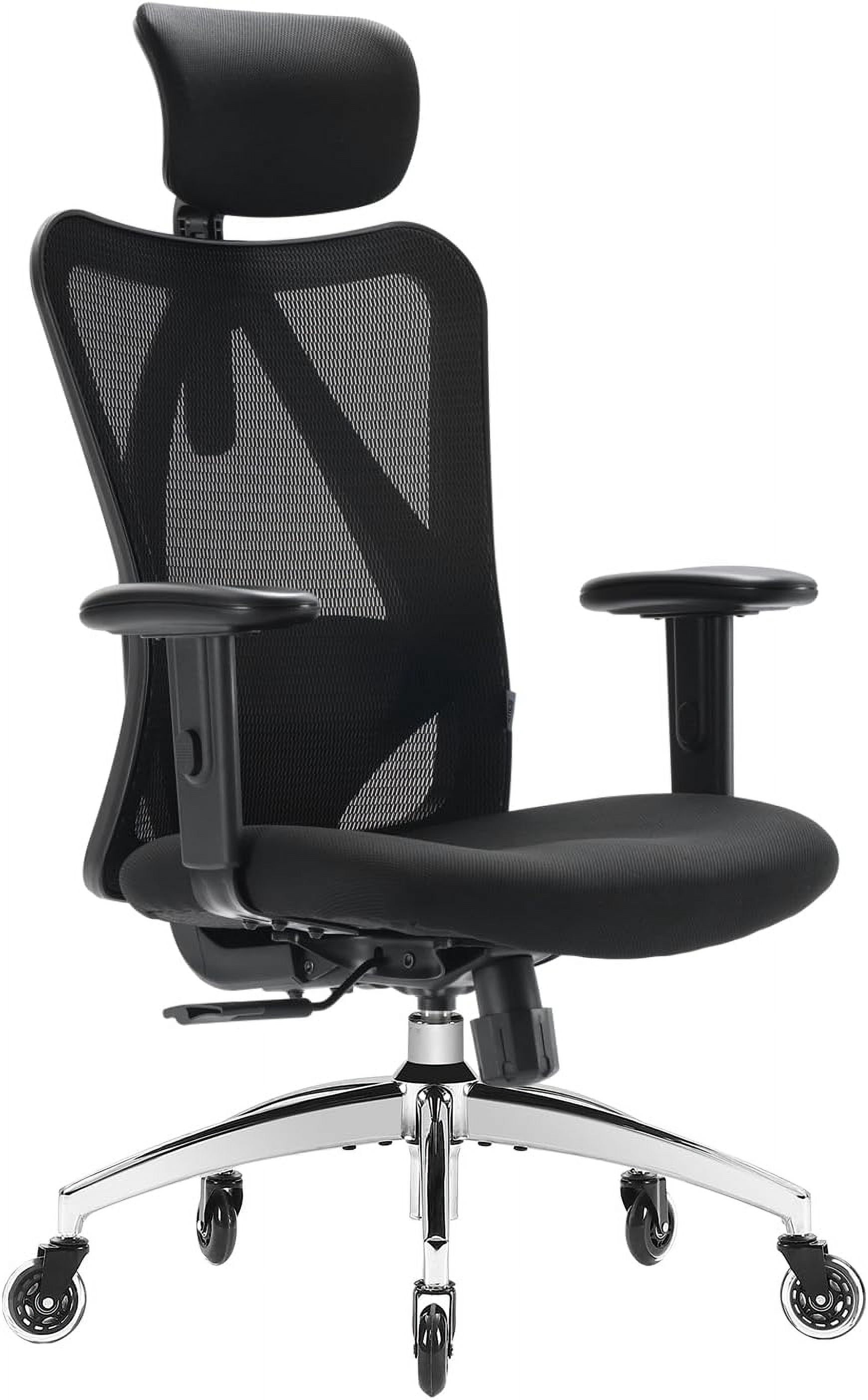 Ergonomic Office Chair, Mesh Computer Desk Chair with Adjustable Sponge ...