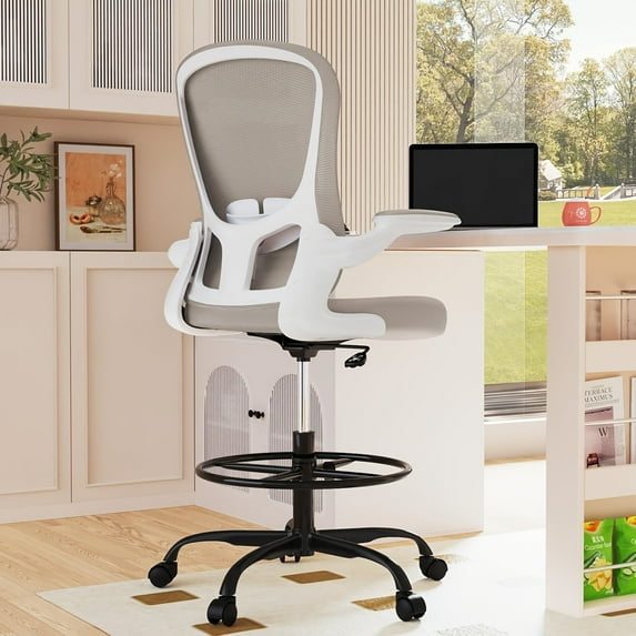 Ergonomic Office Chair Pro - 4D Lumbar, 150° Recline, Flip-Up Arms ...