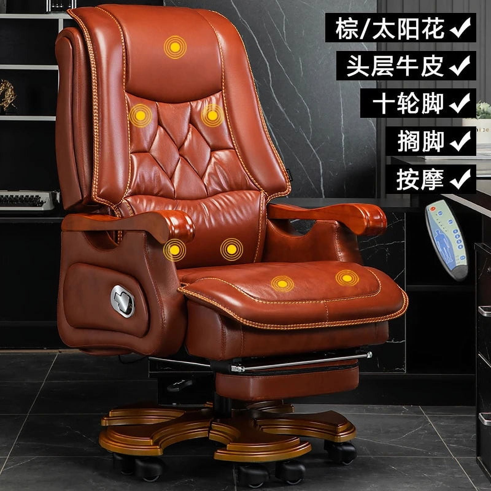 Ergonomic Office Chair Recliner Computer Comfy Lounge Luxury Massage ...