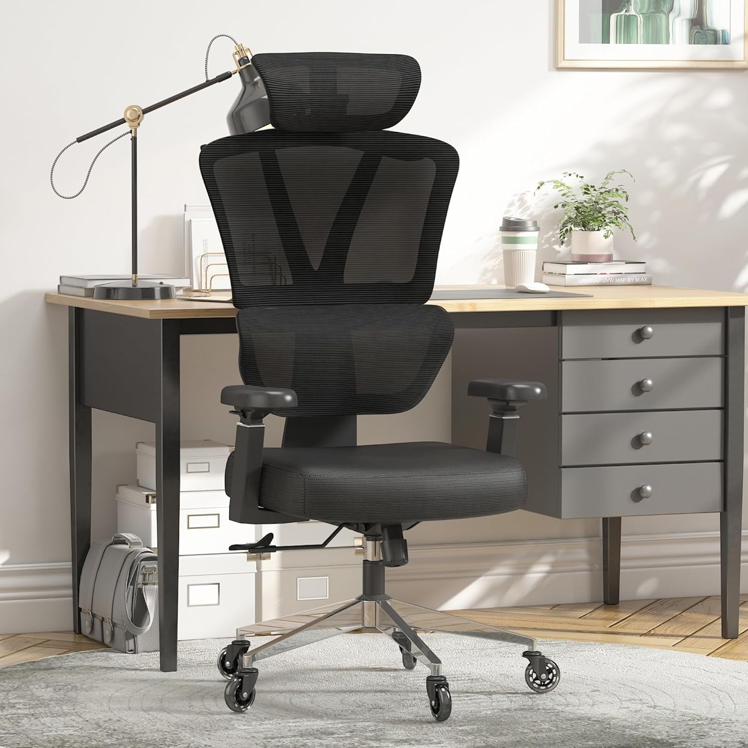 Ergonomic Office Chair, Suitable for Home Reading, Business Meetings ...