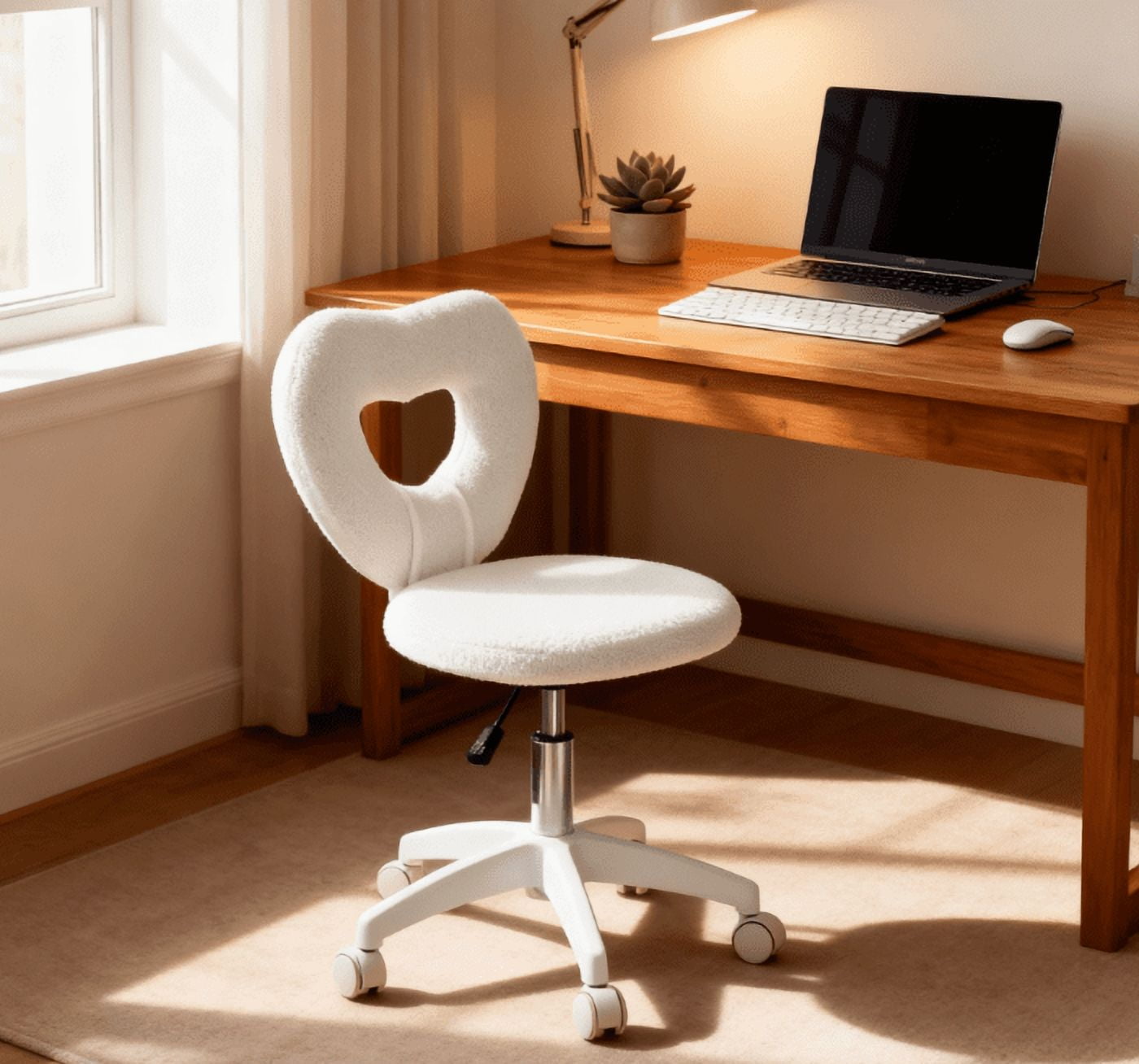 Ergonomic Office Chairs, Office Task Chair, Heart Chair with Swivel ...