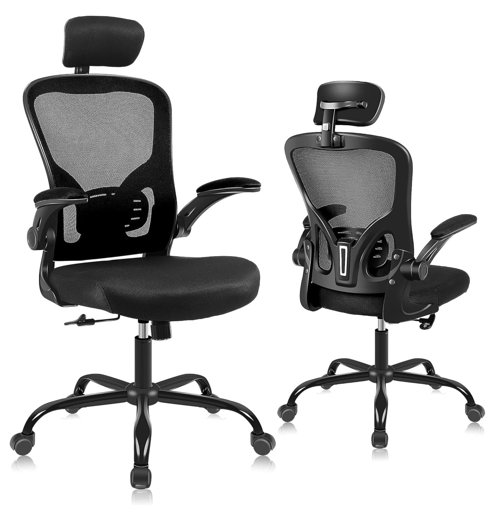 Ergonomic Office Desk Chair Breathable Mesh Swivel Computer Chair ...
