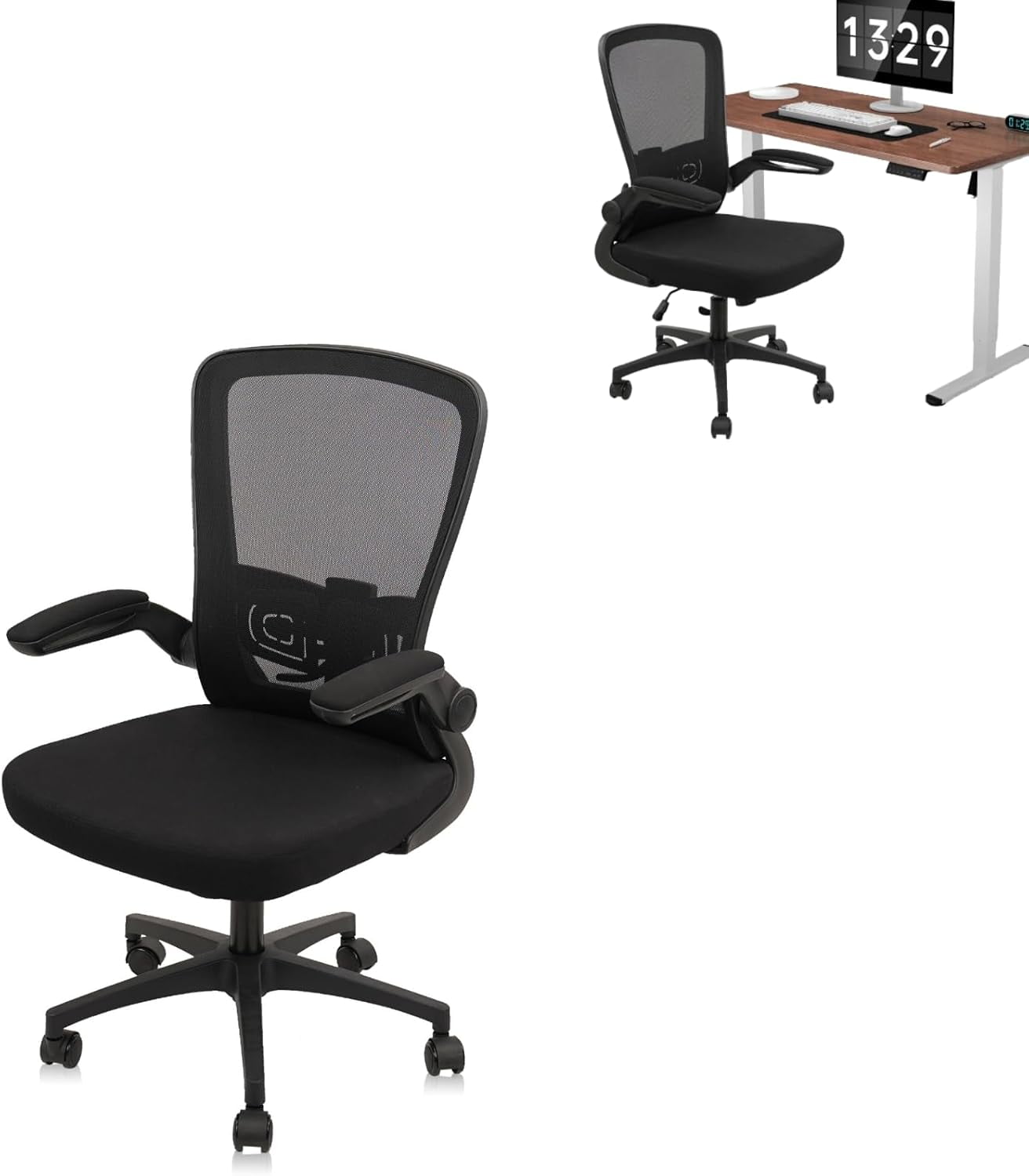 Ergonomic Office Desk Chair, High Back Adjustable Height Executive ...