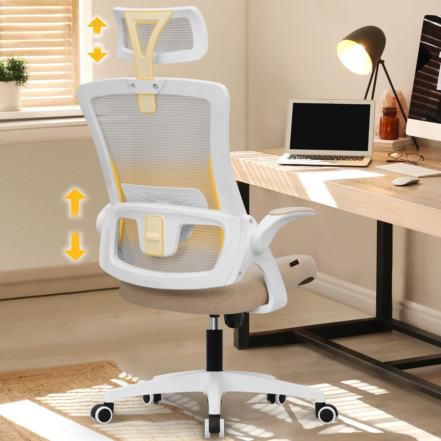Ergonomic Office Desk Chair High Back Computer Gaming Mesh Chair with ...