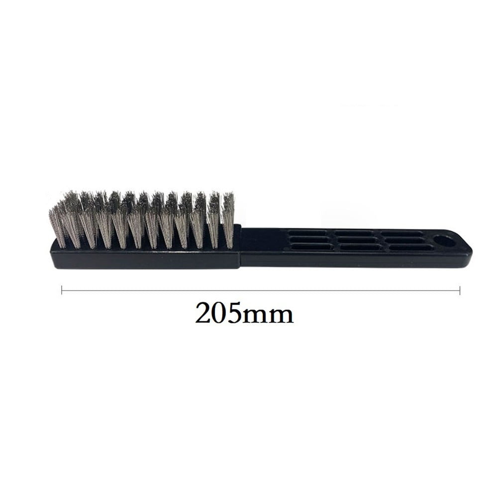Ergonomic Plastic Handle Hard Bristle Mini Steel Remove Rust Cleaning ...