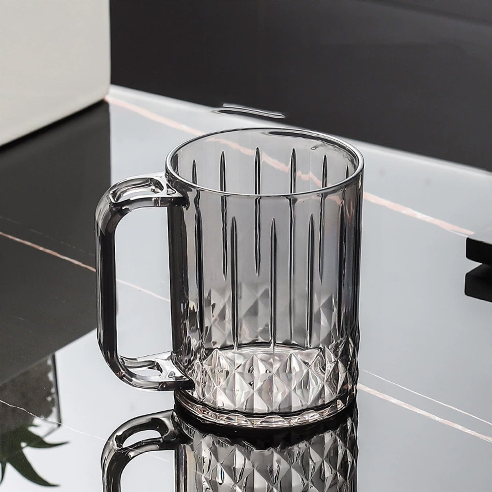 Ergonomic Plastic Rinse Cup for Bathroom - Non-Slip Grip, Stable Anti ...