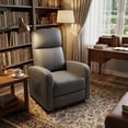 Ergonomic Pu Leather Recliner Chair for Adults, Adjustable Lazy Sofa ...