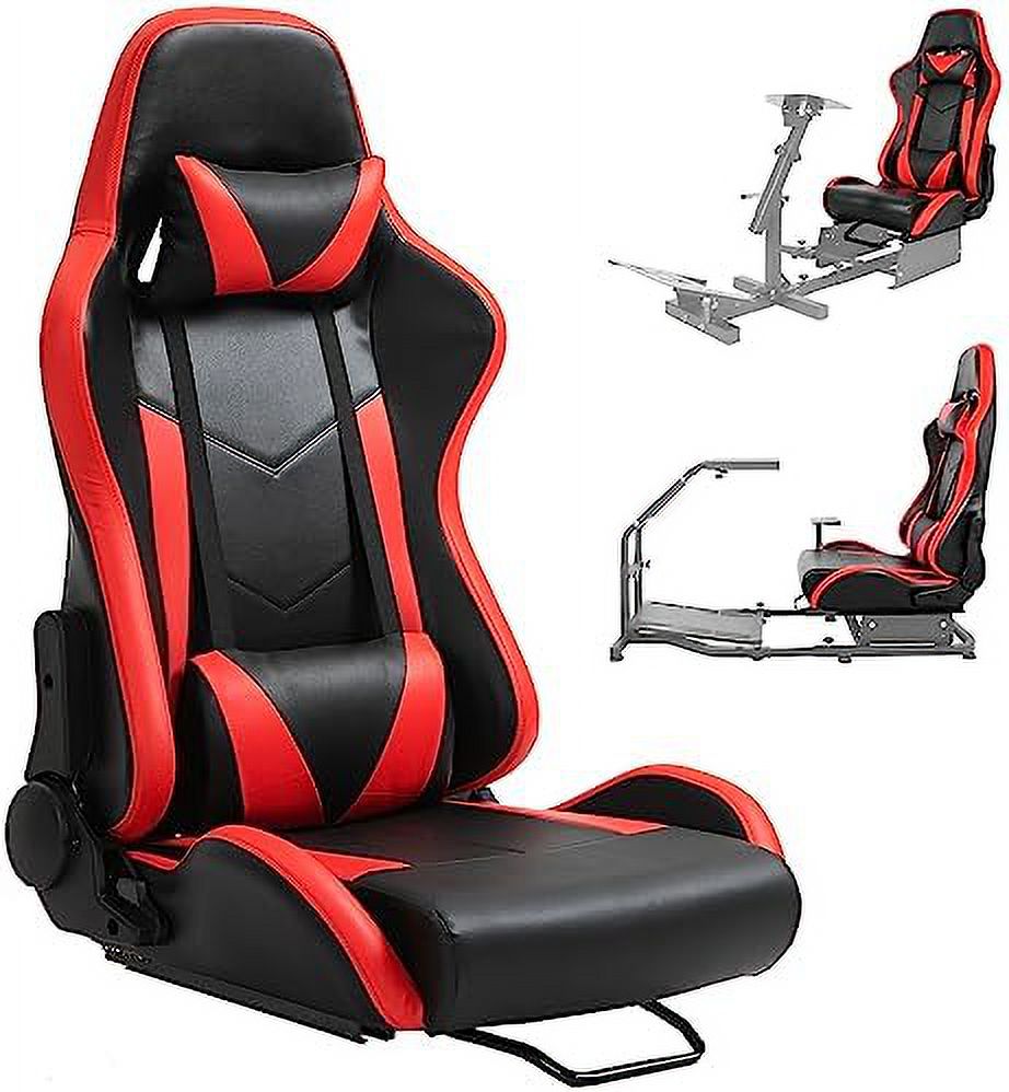 Ergonomic Racing Seat with Adjustable Double Slides Fit for Race ...