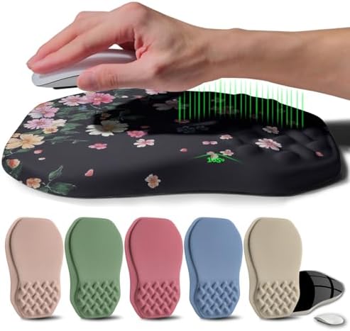 Ergonomic Raised Mouse Pad Wrist Support with Bilateral Slope Memory ...