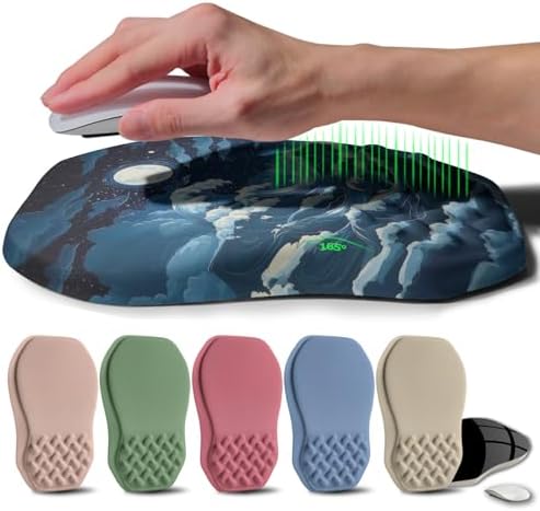 Ergonomic Raised Mouse Pad Wrist Support with Bilateral Slope Memory ...